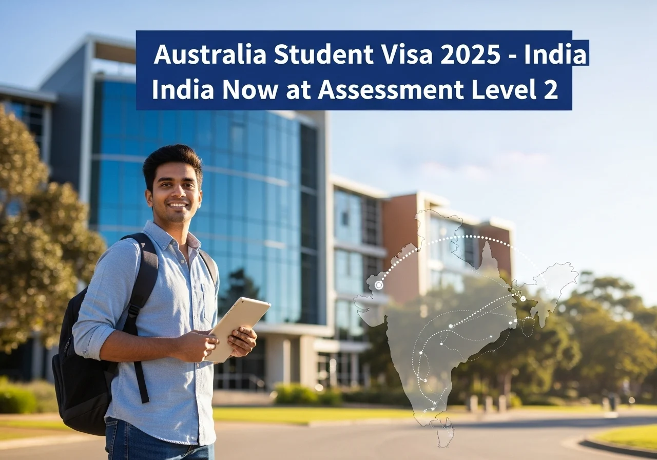 Australia Student Visa 2025 – India Now at Assessment Level 2